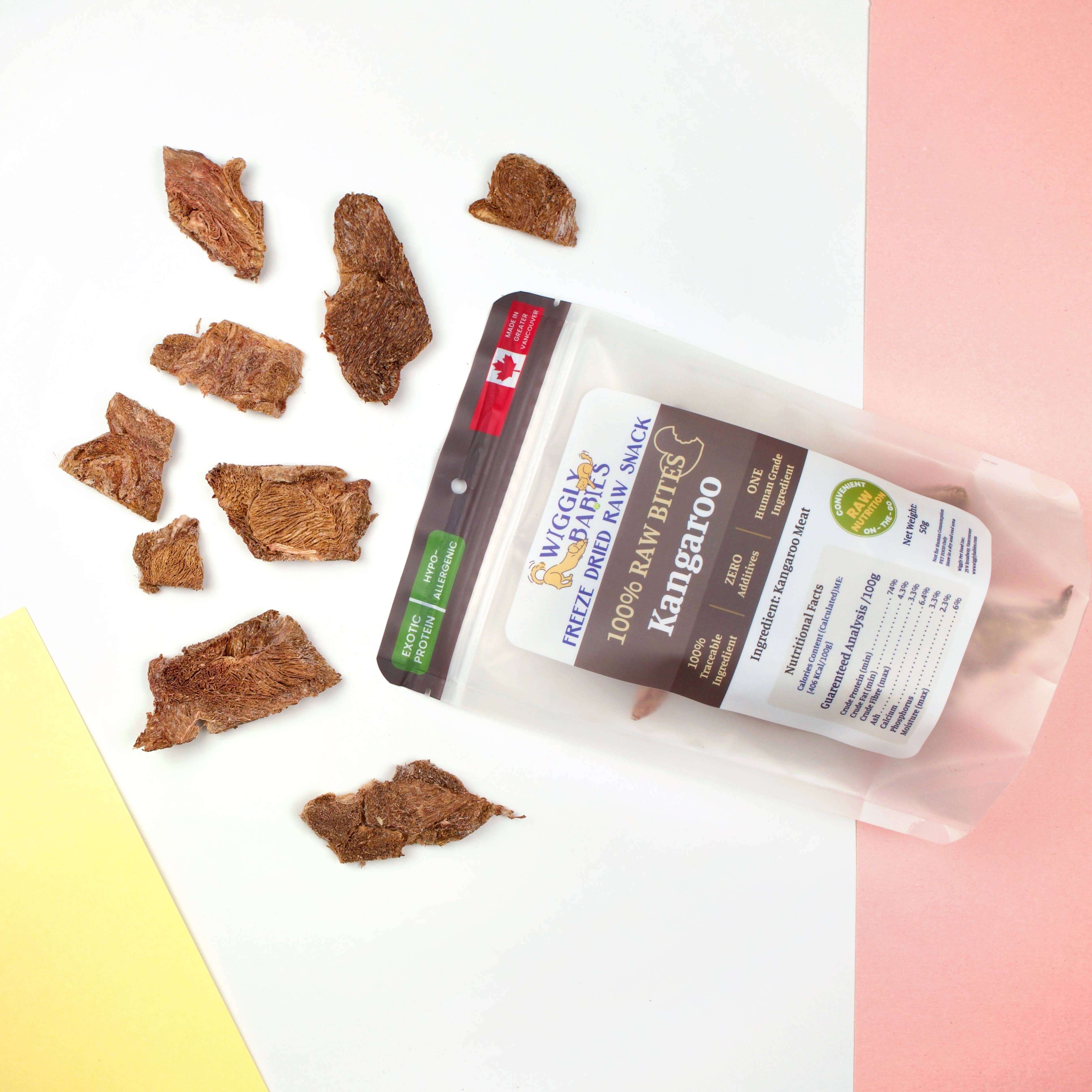 Kangaroo Meat Freeze Dried Raw - Hypoallergenic Treat – Wiggly Babies